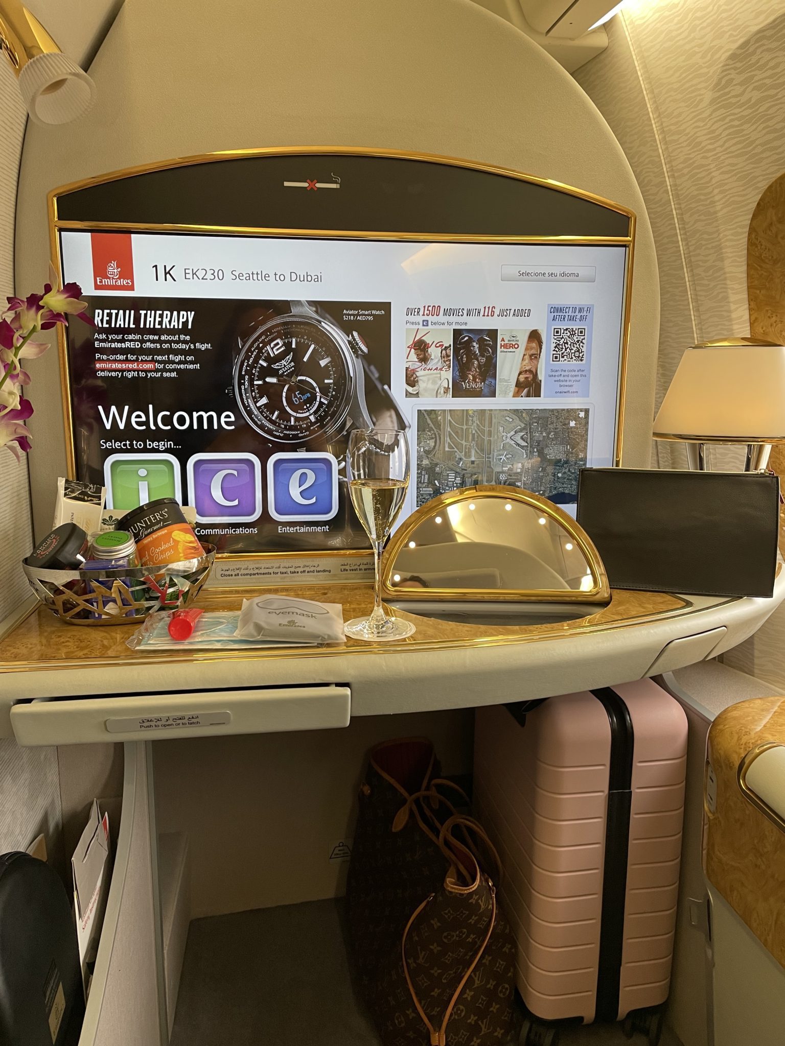 Emirates First Class Seattle to Dubai (SEA to DXB) Review - Wanderlux